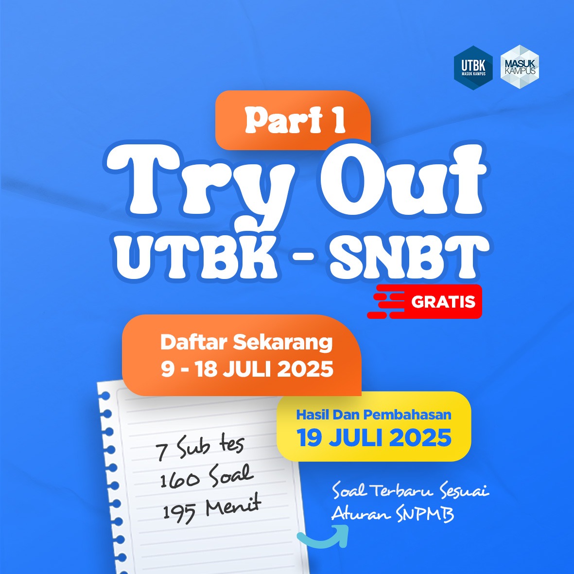 Daftar Try Out UTBK SNBT Masukkampus - MasukKampus Platform